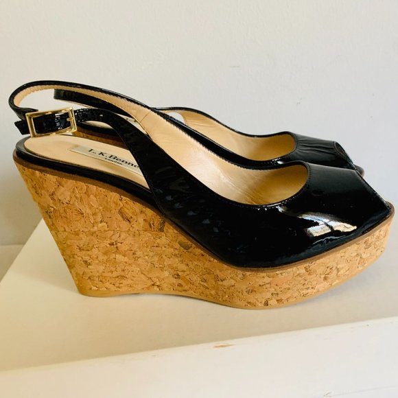 LK Bennett | Shoes | Nib Lk Bennett London Rosie Slingback Peeptoe Cork ...